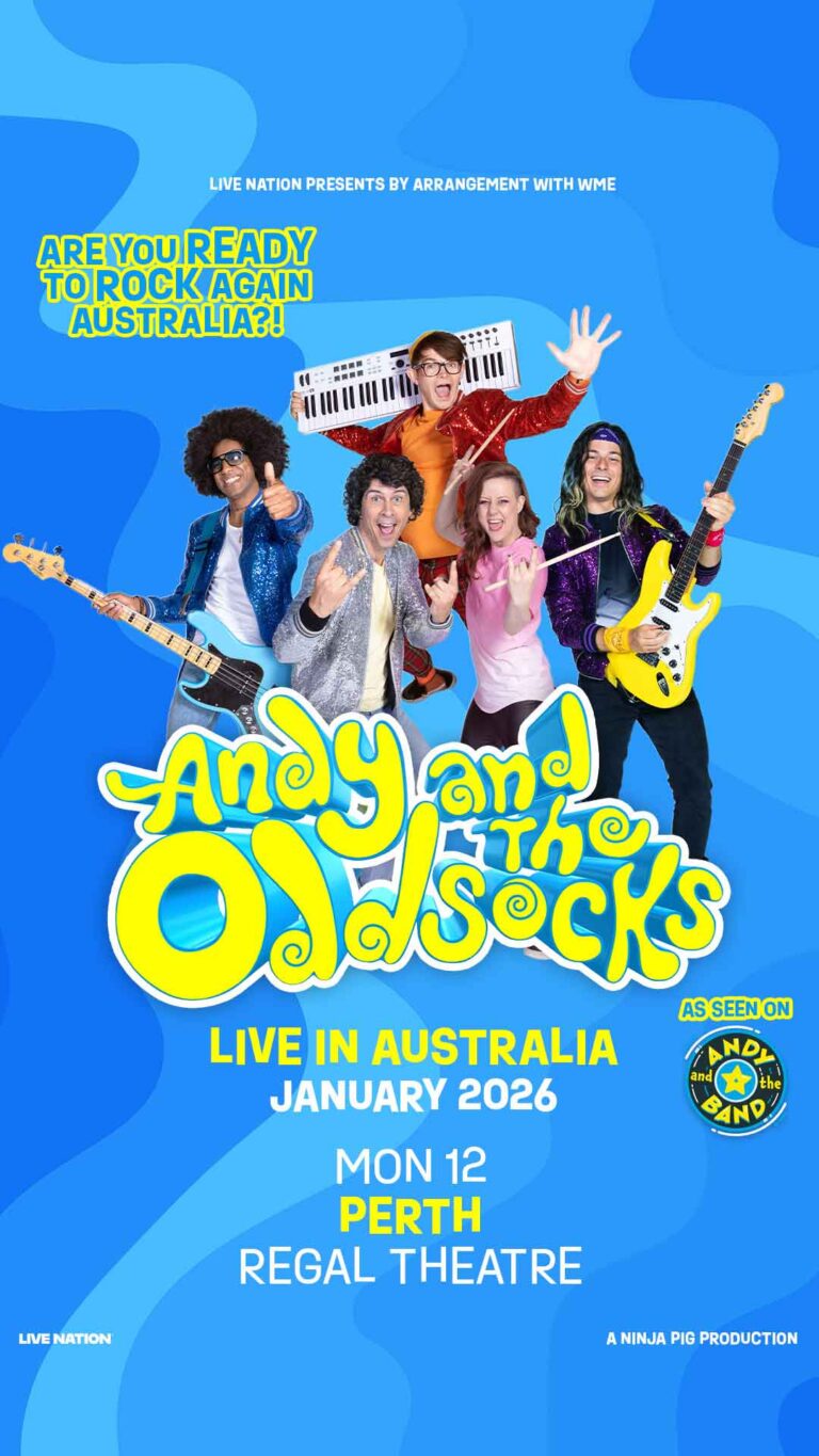 Andy and the Odd Socks are COMING TO PERTH for January 2026 Australian ...